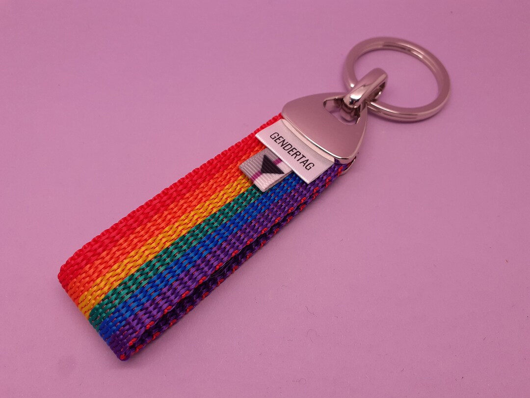 Demi Sexual Keyring, LGBTQIA Keychain, Demisexual Pride Keycharm, Gift ...