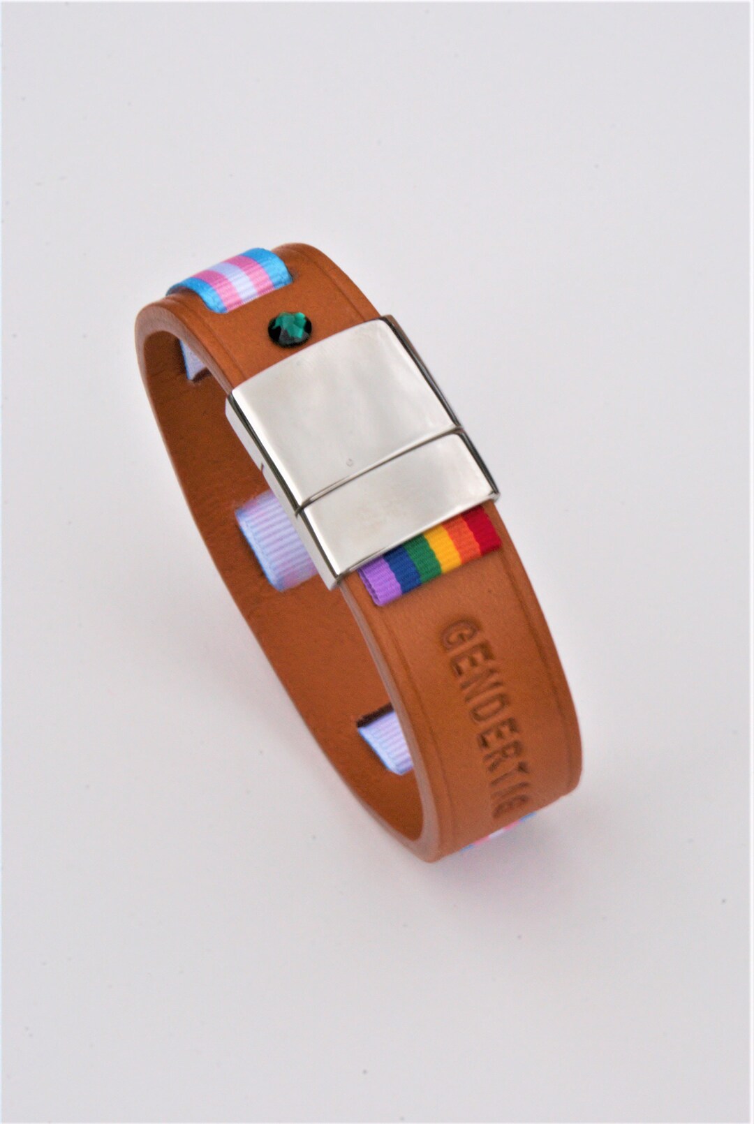 Transgender Bracelet, Trans Flag, Pride Ribbon, Trans Pride, Subtle ...