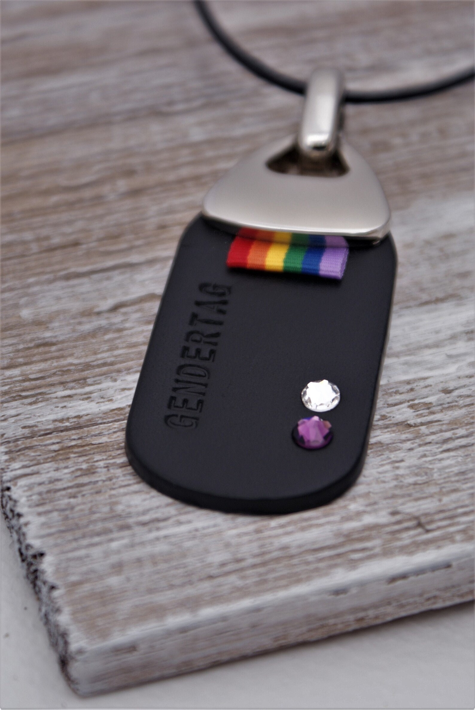 LGBTQ Necklace Pride Pendant Asexual Demi Ace Pansexual - Etsy Norway