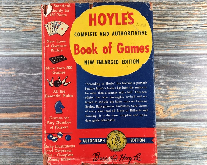 1940 HOYLES Complete and Authoritative Book of GAMES Edmond Hoyle ...