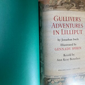 1993 "gulliver's Travels in Lilliput" Jonathan Swift Retold by Ann Keay ...