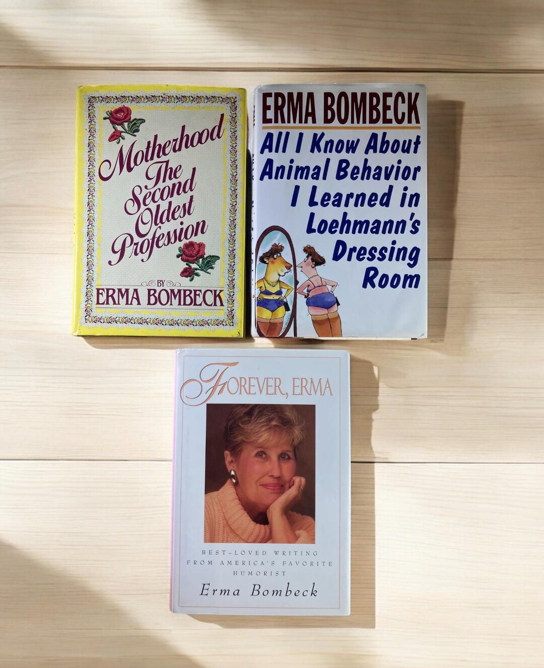 ERMA BOMBECK Collections set of 3 Vintage Hardcover Books Dust Jackets Famous American Humorist ...