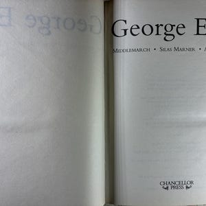 2002 GEORGE ELIOT "middlemarch / Silas Marner / Amos Barton" Hardcover ...