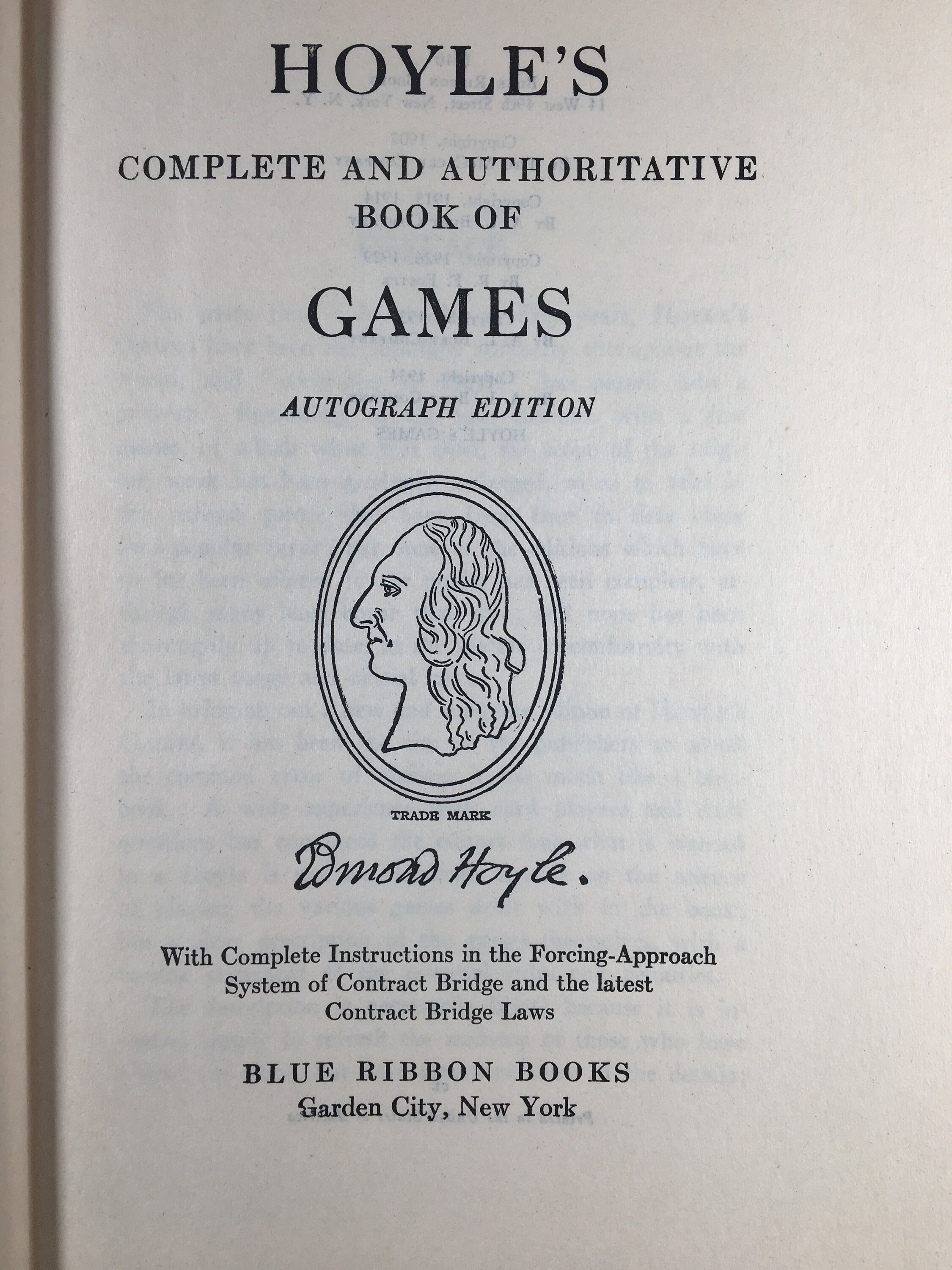 1940 HOYLES Complete and Authoritative Book of GAMES Edmond | Etsy