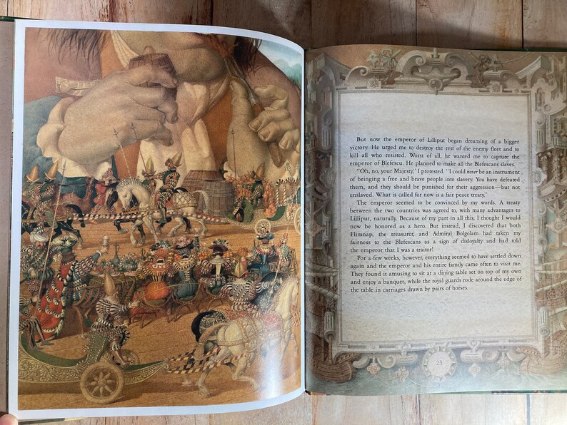 Gulliver's Travels in Lilliput: 1993 Children's Hardcover Book - Etsy