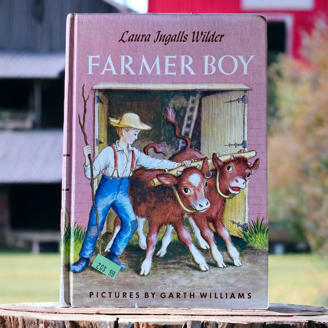 1953 farmer Boy Laura Ingalls Wilder Illustrated Garth Williams Vintage ...