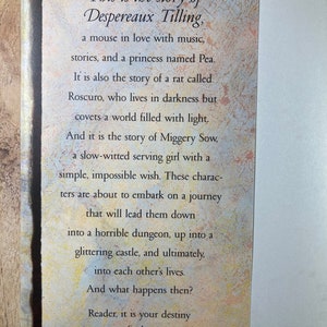 2003 "the Tale of Despereaux" FIRST EDITION Kate Dicamillo Illustrated ...