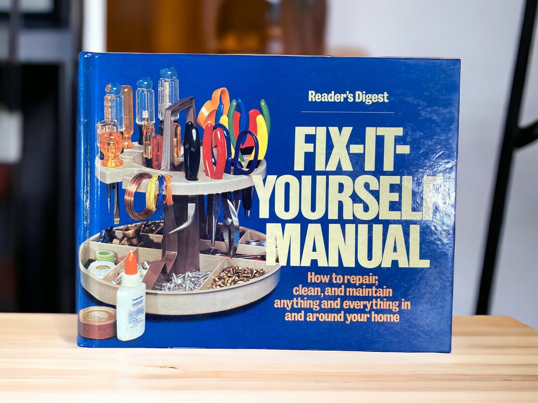 1977 "reader's Digest ~fix-it-yourself Manual" Illustrations Vintage Hardcover Book Home Repair ...