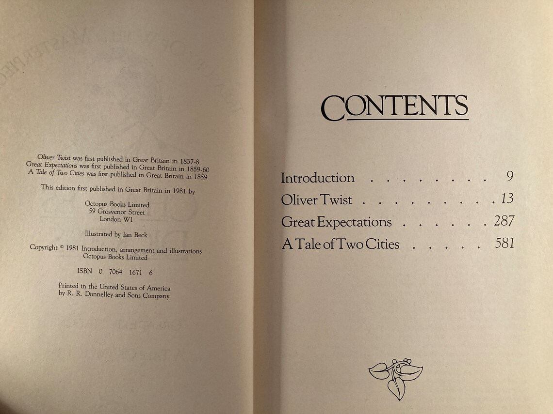 1981 charles DICKENS 3 Complete Unabridged Novels - Etsy