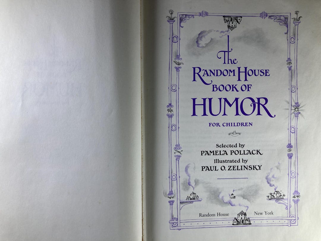 1988 "the Random House Book of Humor for Children" Illustrated Paul O ...
