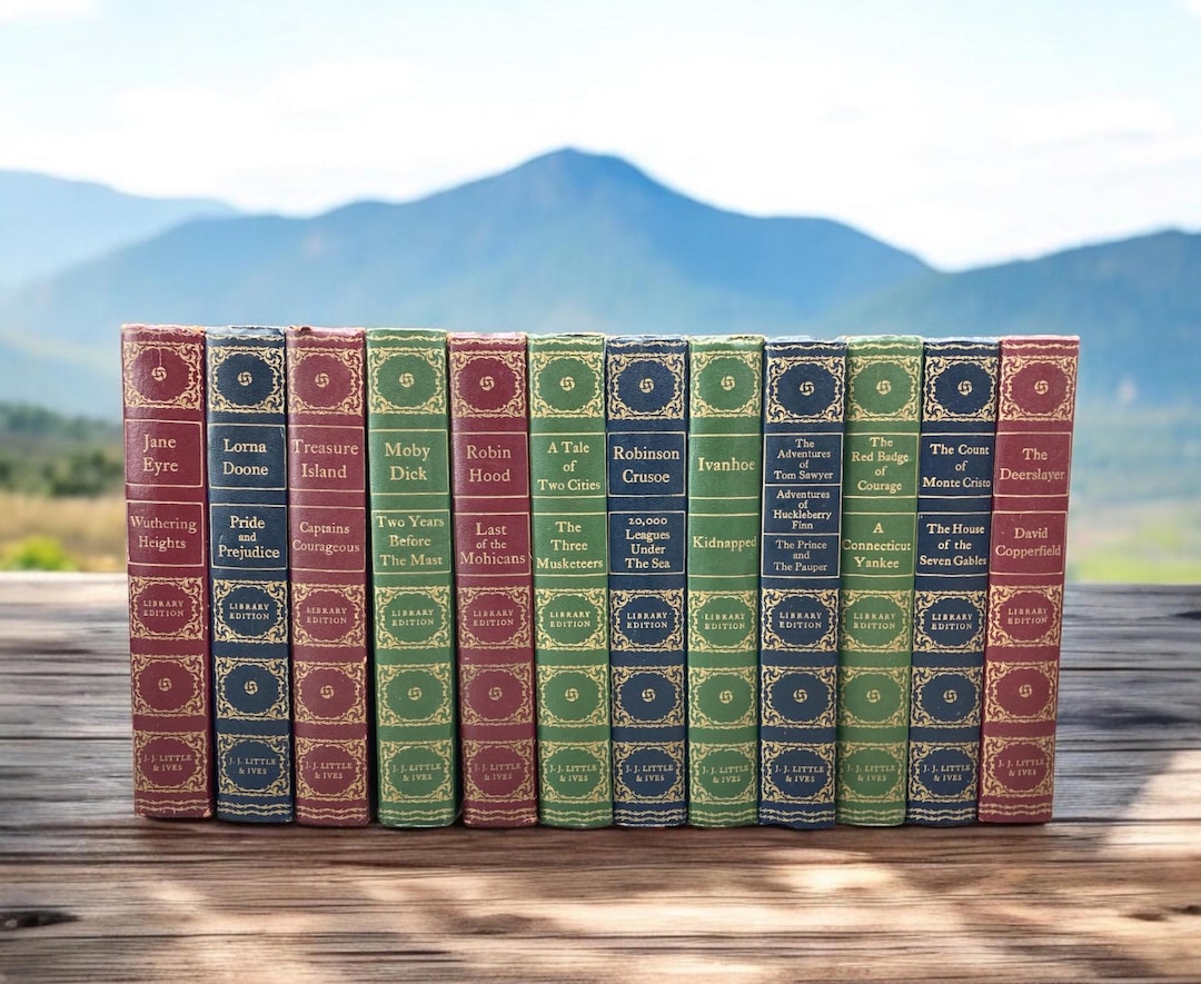 1950s Classic Literature Vintage Hardcover Book Illustrated Adaptations ...