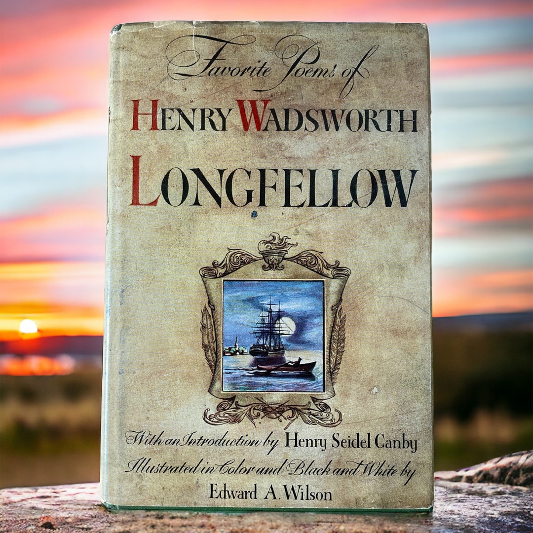 1947 Favorite Poems of Longfellow: Illustrated Vintage Poetry Book - Etsy