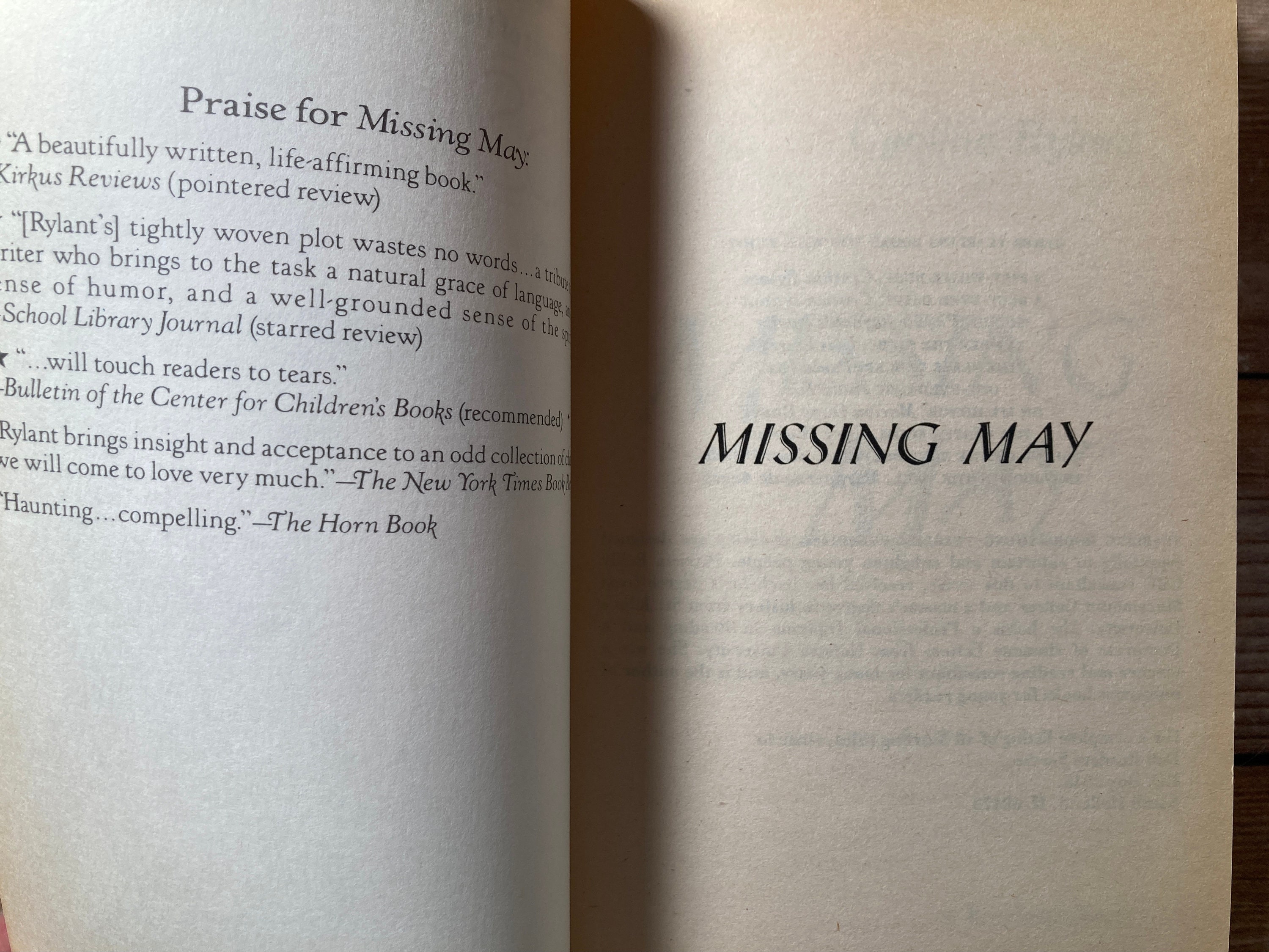 Missing Maycynthia Rylant Newbery Winner / the Wish Gail | Etsy