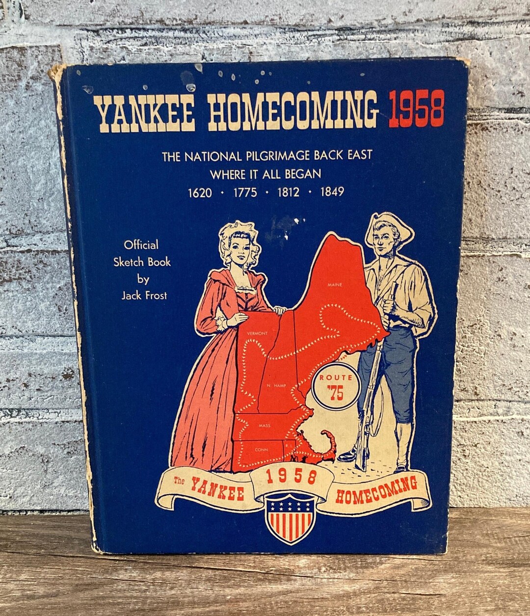 Yankee Homecoming 1958 Sketchbook: New England History, Jack Frost ...