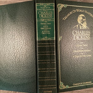 1981 "charles DICKENS " 3 Complete Unabridged Novels Vintage Hardcover ...