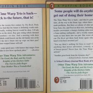 1990s the Time Warp Trio set of 5jon Scieszka Illustrations Jane Smith ...