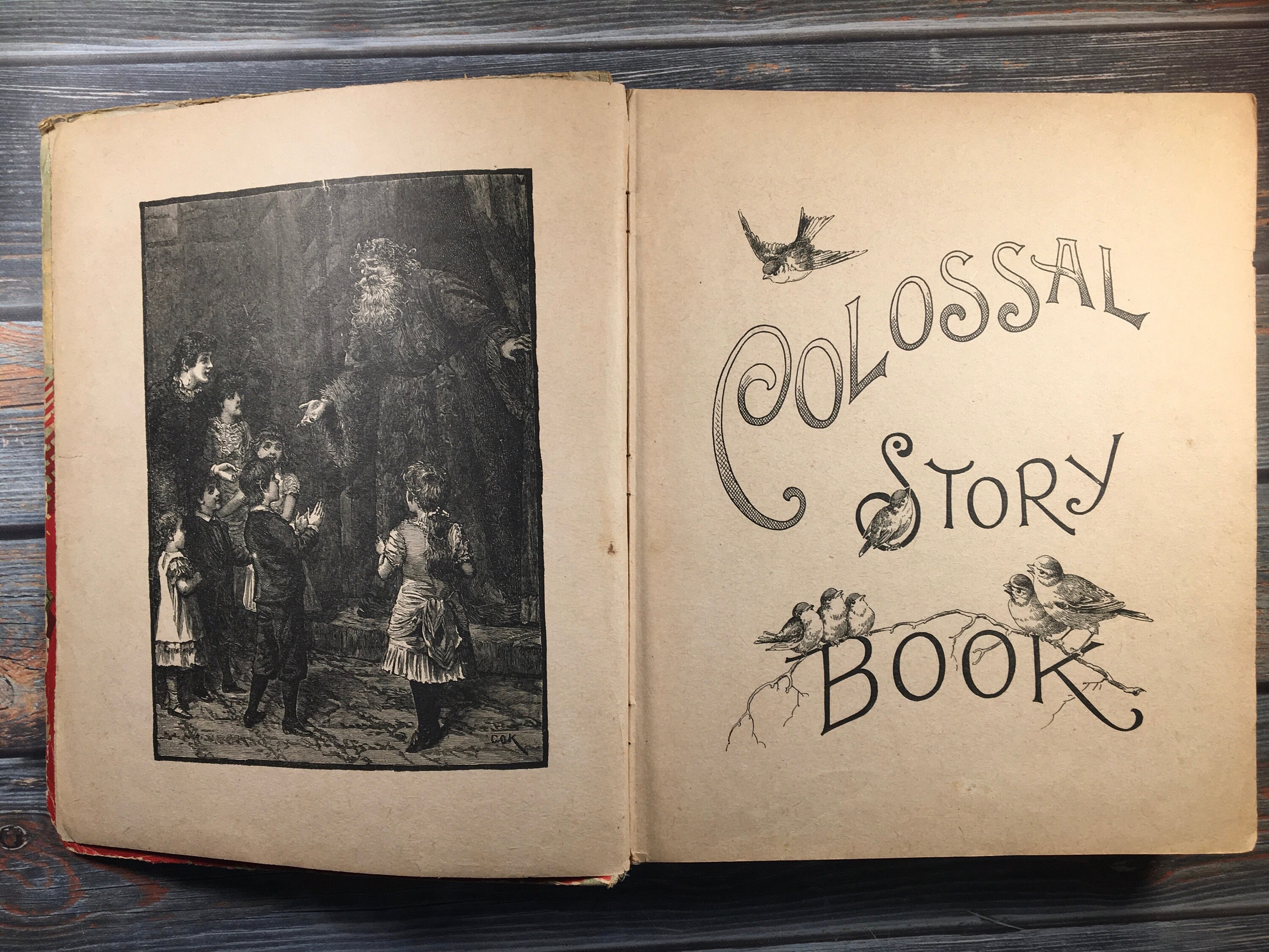 1900 Colossal Story Book McLoughlin Brothers Classic | Etsy