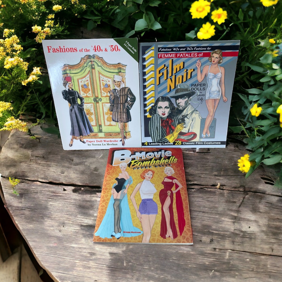 Unused/like New Paper Dolls set of 3 Fashions of the 40s & 50s / Film ...