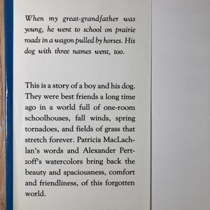 1991 "three Names" Patricia Maclachlan Illustrations Alexander Pertzoff ...