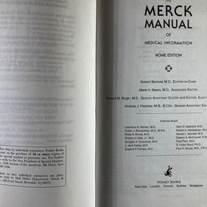 2000 the MERCK MANUAL of Medical Information ~ Home Edition Complete ...