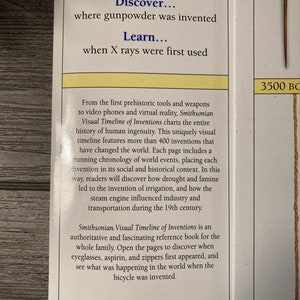 1994 "smithsonian Visual Timeline of Inventions" Illustrations First ...