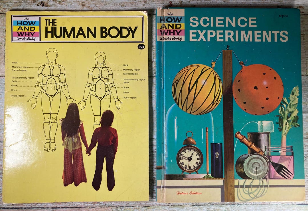 Vintage How and Why Wonder Book Set: Science Experiments & the Human ...