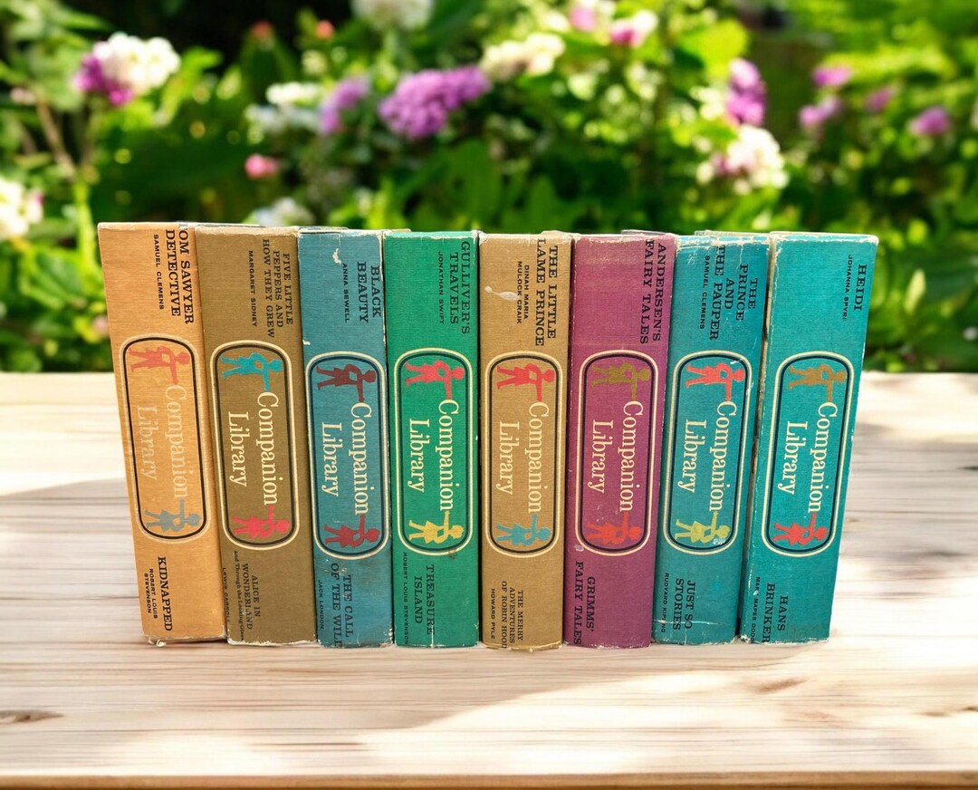 1960s "companion Library" ~set of 8~ Vintage Children's Hardcover ...