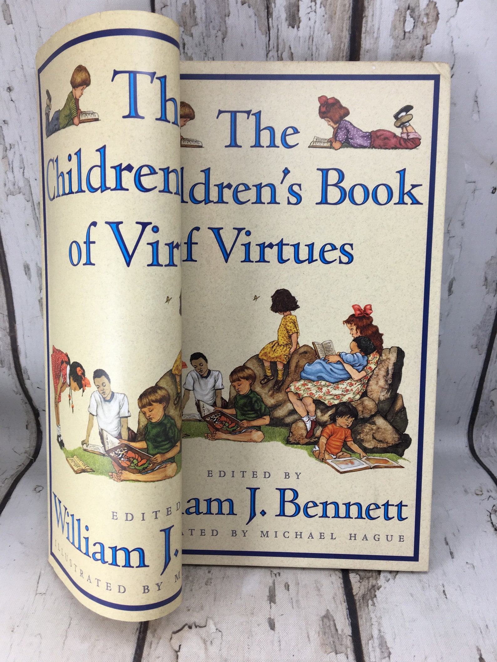 1995 the Children's Book of Virtues William J Bennett - Etsy