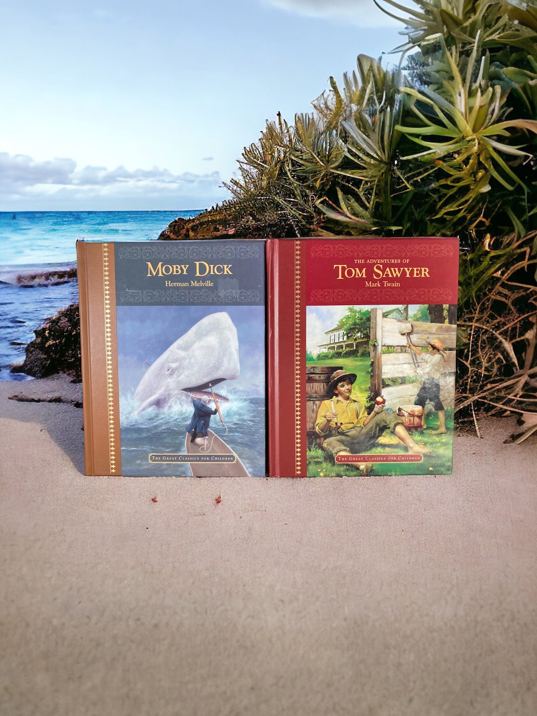 2004 "the Adventures of Tom Sawyer" Mark Twain & "moby Dick" Herman ...