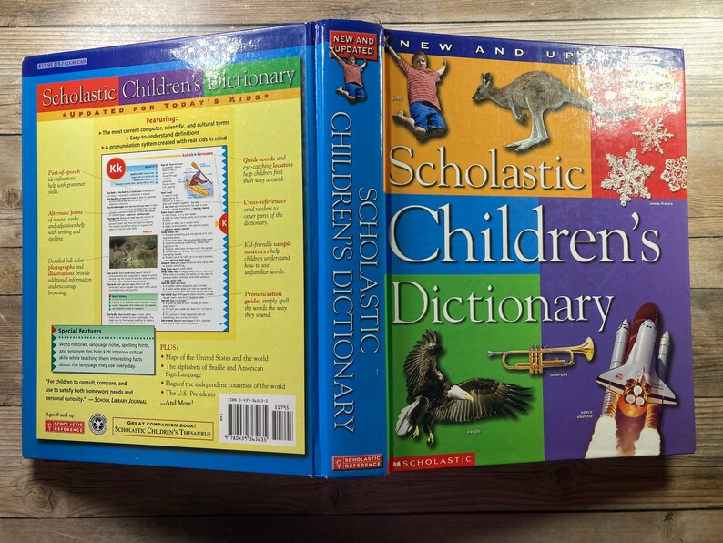 2002 Scholastic Children's Dictionary Illustrated - Etsy