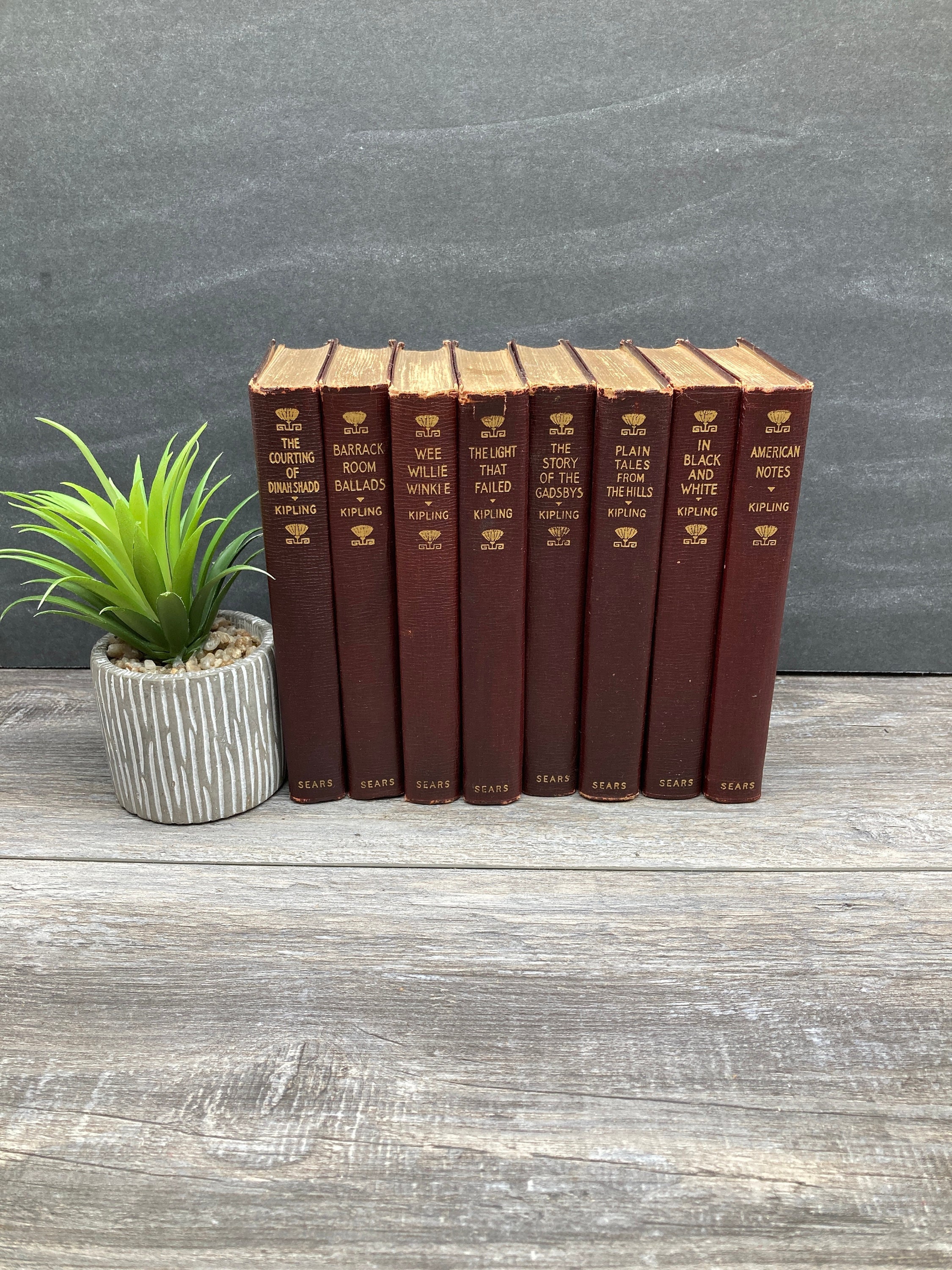 1920s Rudyard Kipling 8 Volume Set English Writer Classic - Etsy