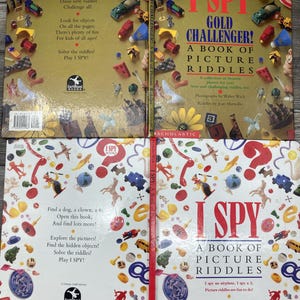 1992/8 i SPY / I SPY Gold Challenge-a Book of Picture Riddles Walter ...