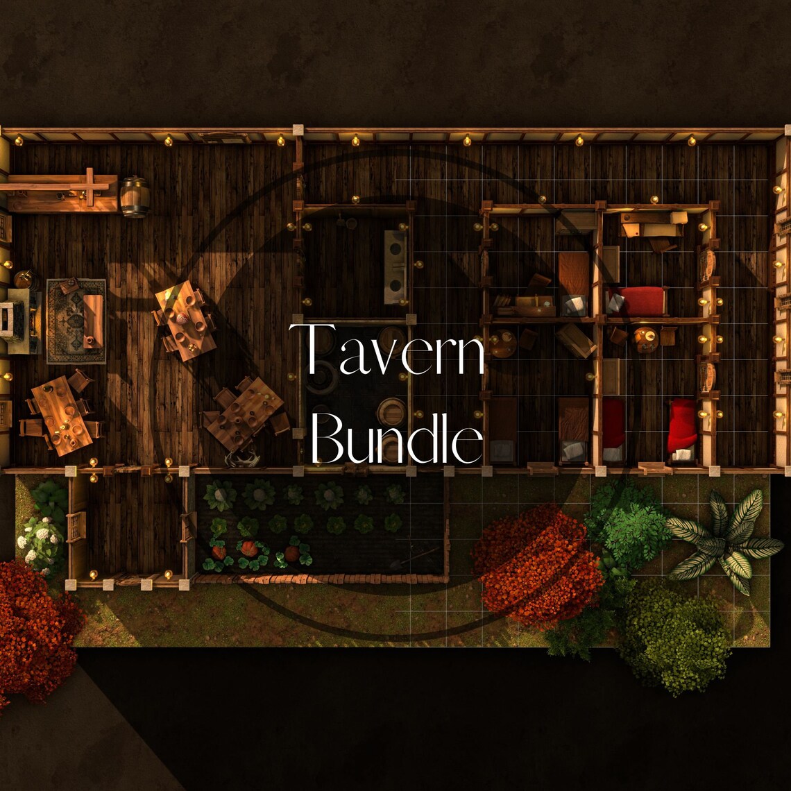 Tavern Battlemap, DND, Battlemap, Dungeons and Dragons, VTT, Foundry ...