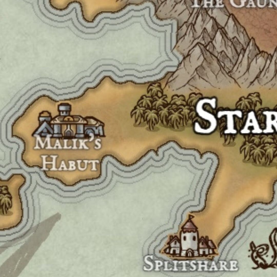 Custom DND Hand Painted World Map Large, Custom Asset Creation, Color ...