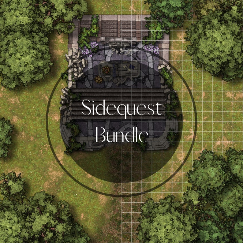 Sidequest Bundle Battle Maps 2K, DND, Dungeons and Dragons, VTT ...