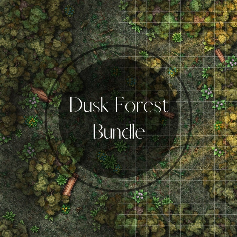 Dark Forest Bundle Battle Maps 2K, DND, Dungeons and Dragons, VTT ...