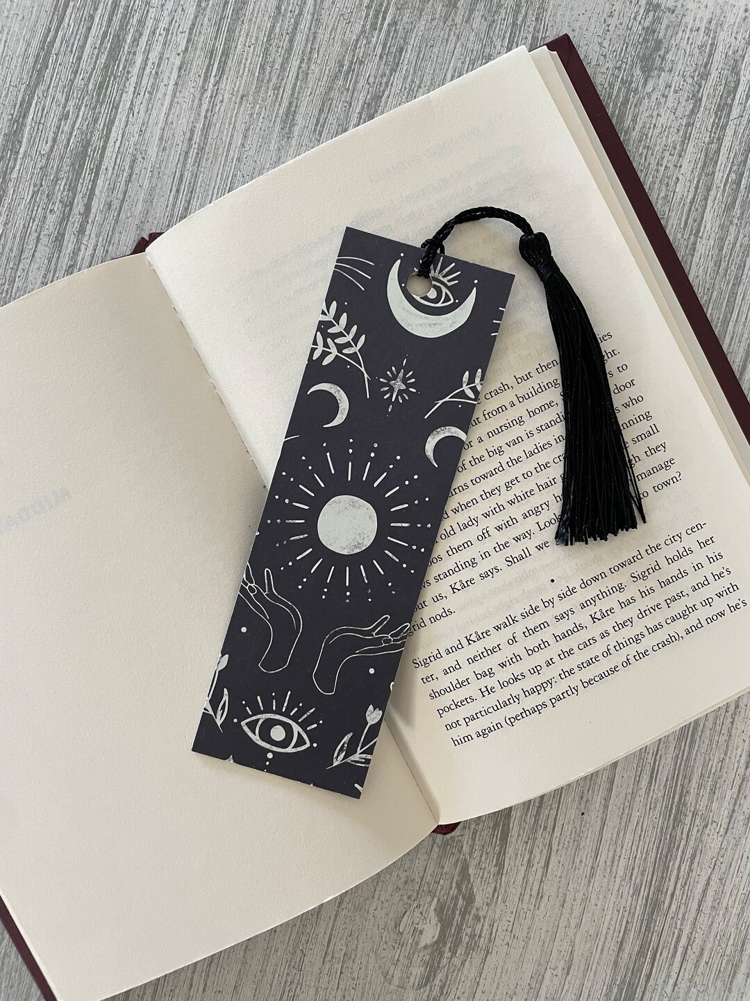 Sun Salutations Bookmark Free Spirit Namaste Celestial Third Eye ...