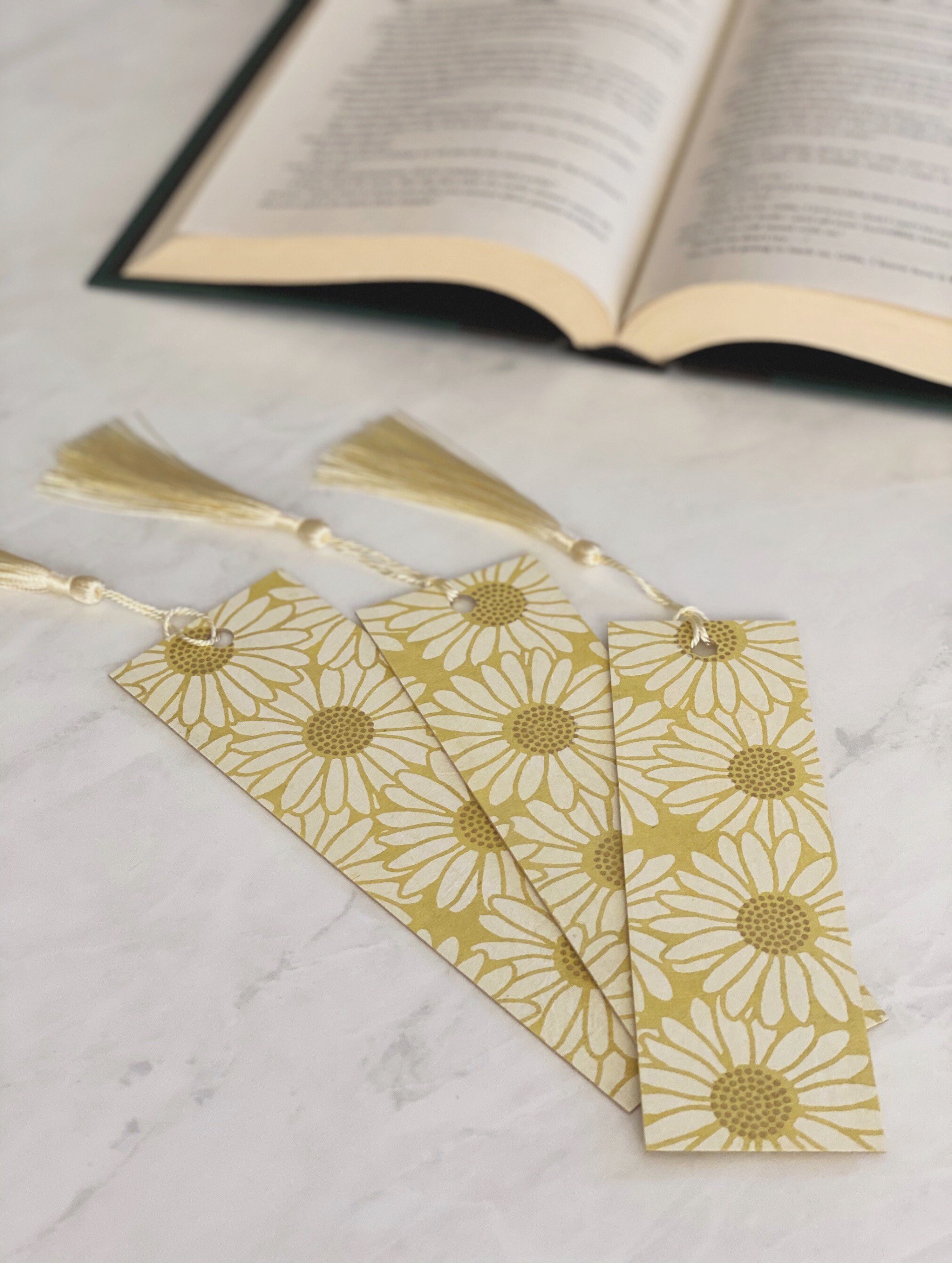 Flower Bookmark Daisy Bookmark with Tassel Handmade | Etsy