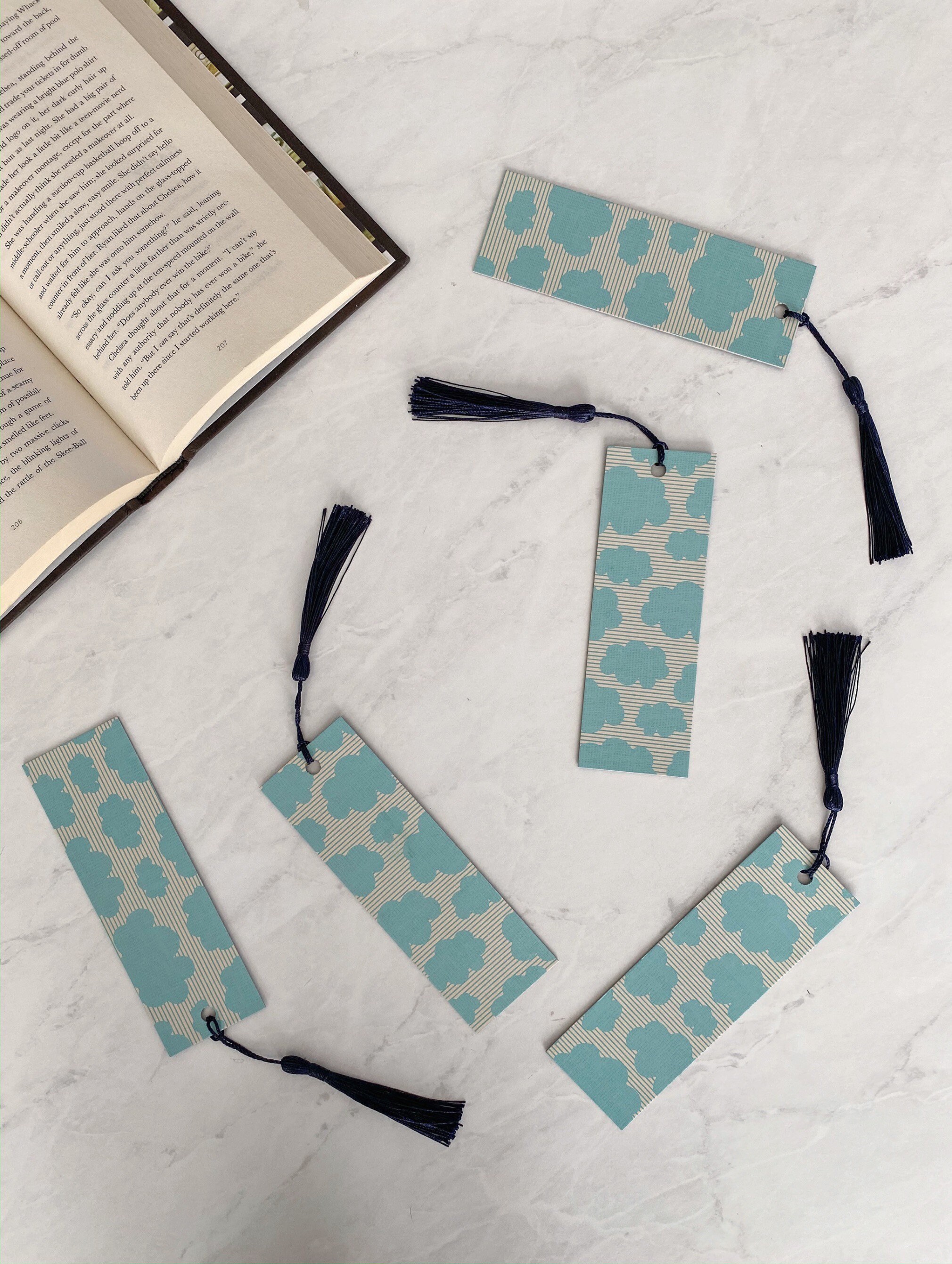 Cloud Bookmark Fun Bookmarks National Reading Month Gift for - Etsy UK