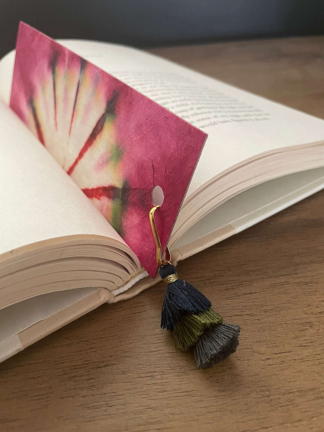 Tie Dye Bookmark With Layered Boho Tassel Handmade Bohemian Style ...