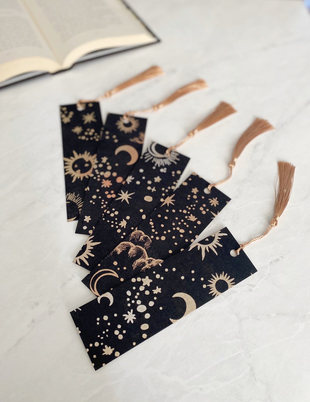 Galaxy Bookmark Handmade Bookmark With Tassel, Outer Space Bookmarks ...