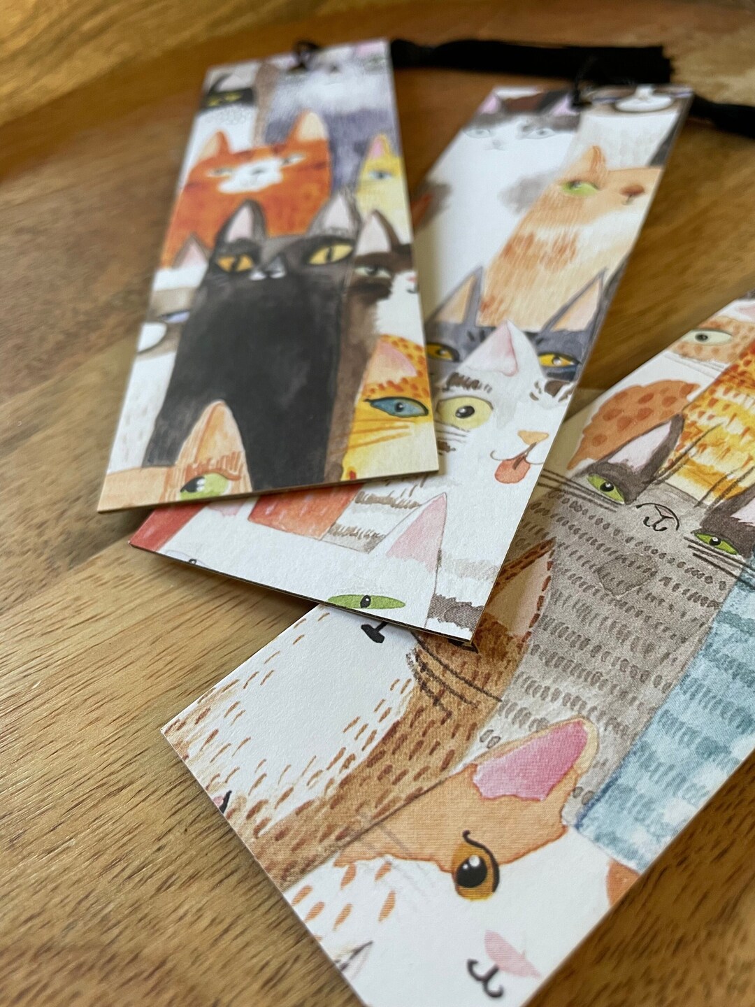 Cat Faces Bookmark, Cat Lady Bookmarks, Gift for Cat Lover, Cat ...
