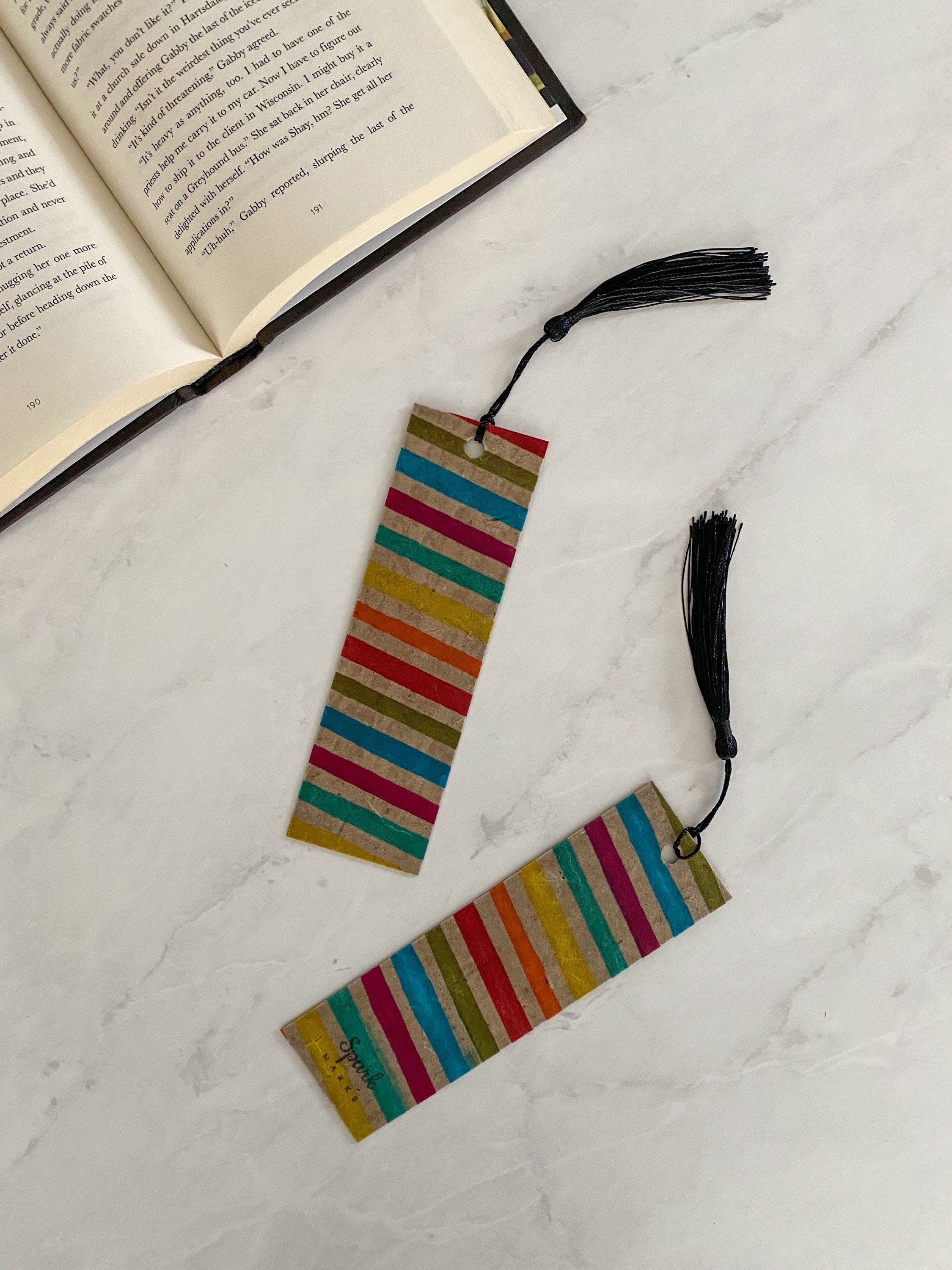 Eco Friendly Rainbow Bookmark Boho Bookmarks Handmade | Etsy