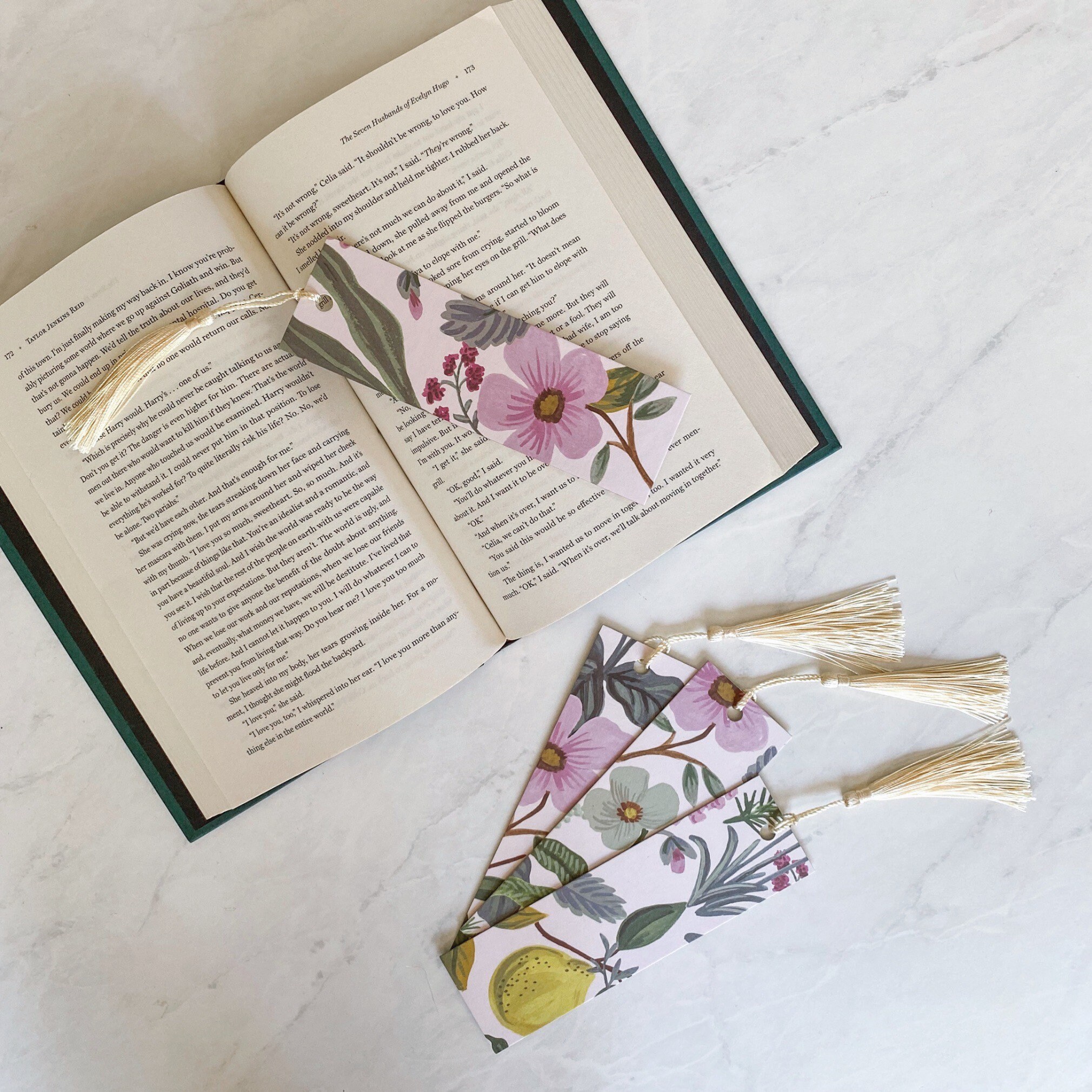 Herb Garden Bookmark With Tassel Book Club Bookmark Sets | Etsy UK