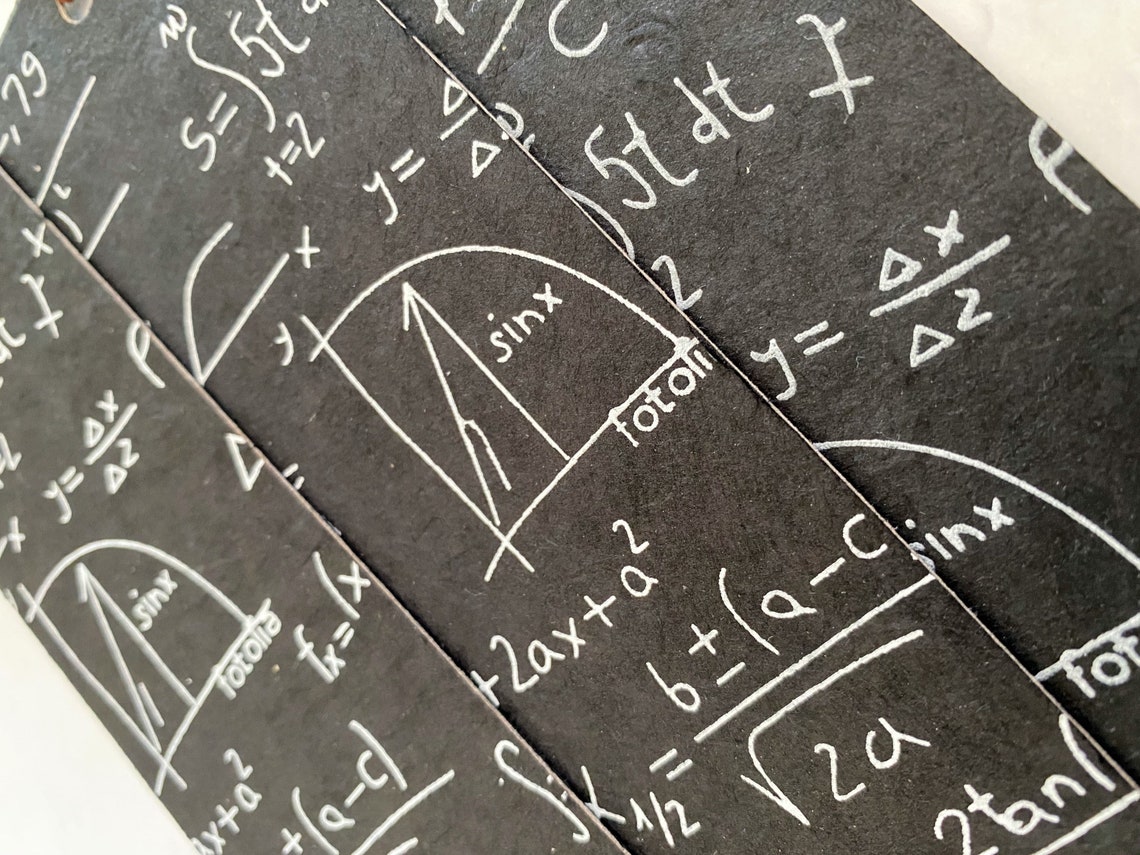 Math Bookmark Back to School Gift Tassel Bookmarks - Etsy