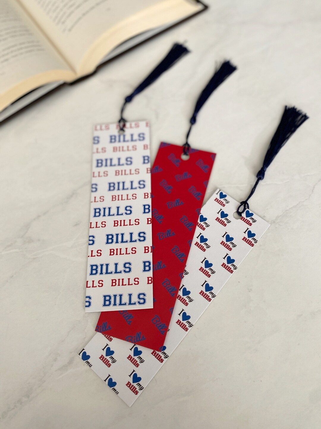 Bills Bookmark, Lets Go Buffalo Bookmarks, Buffalo Bills Local Handmade ...