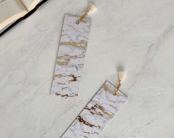 Marble Bookmark - Etsy