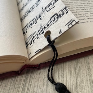 Music Bookmark, Musical Notes Bookmarks With Tassel, Musician Gift ...