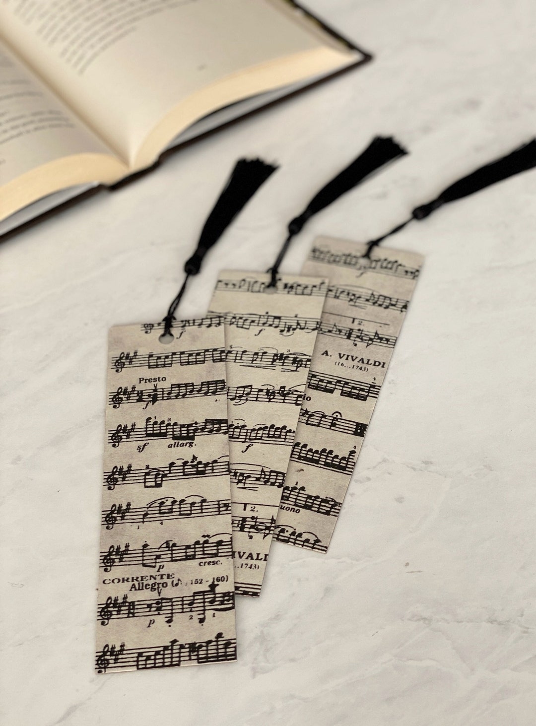 Music Bookmark, Musical Notes Bookmarks With Tassel, Musician Gift ...