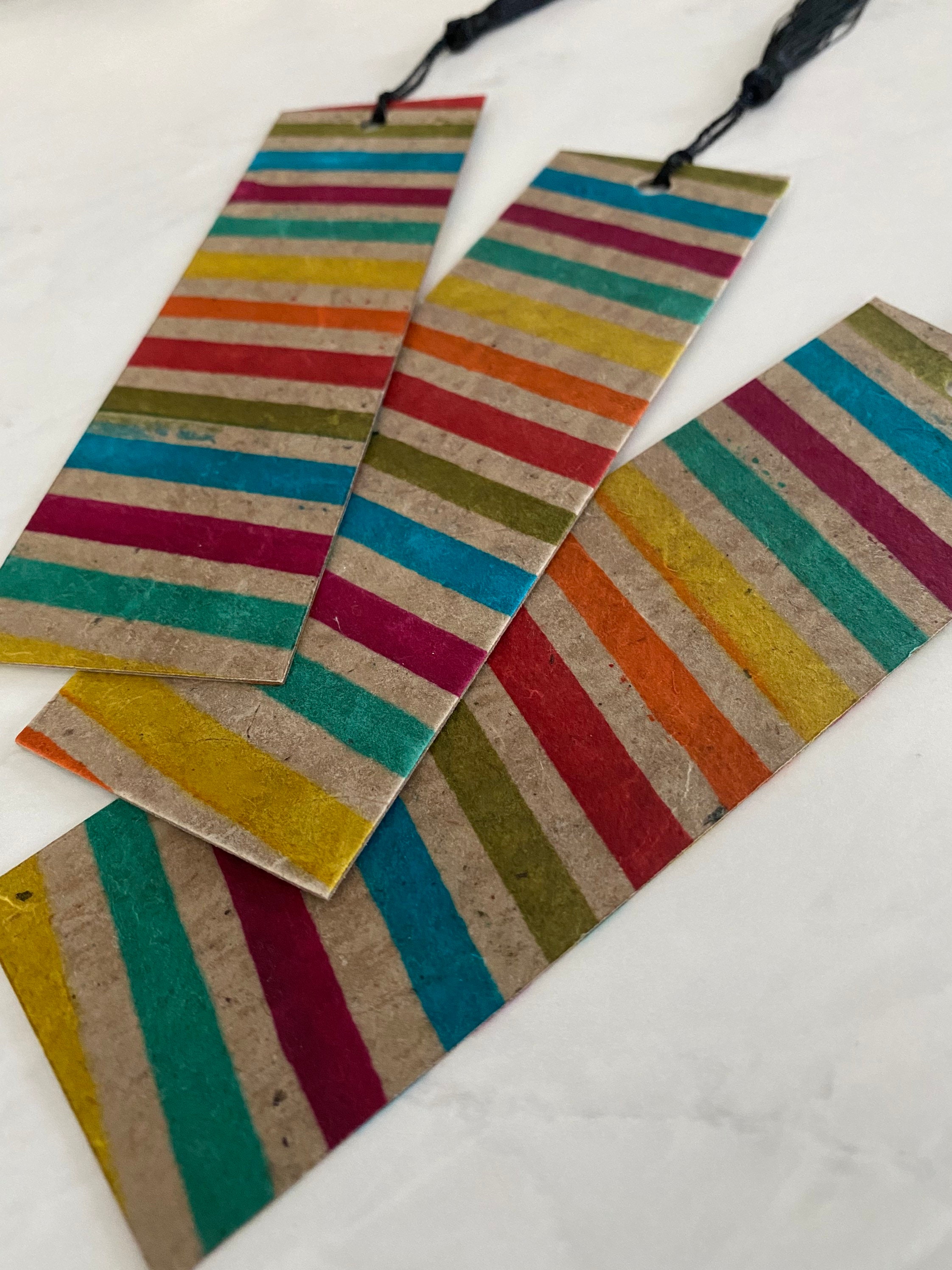 Eco Friendly Rainbow Bookmark Boho Bookmarks Handmade | Etsy